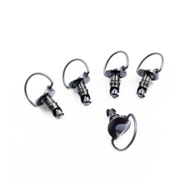 China GR2 GR5 Titanium Quick Release D Ring Fairing Fasteners M6 M33 Polished Anodised for sale