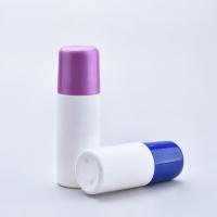China 30ml 60ml 75ml Plastic Roller Ball Bottles Deodorant Empty Straight Circle for sale