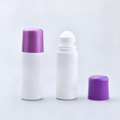 China 75ml Customizable Plastic Deodorant Roller Bottle Leak Proof Roll On Bottles 10000pcs MOQ for sale