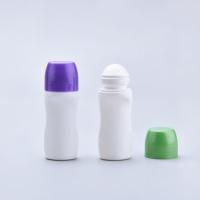 China 30ml Roll On Deodorant Containers Plastic Purple Cap Empty Roller Bottle for sale