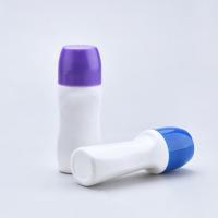 China 30ml Roll On Deodorant Containers Plastic Purple Cap Empty Roller Bottle for sale
