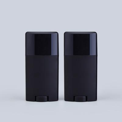 China Black Deodorant Stick Container 50g 75g  PP Twist Up Empty Deodorant Tubes for sale