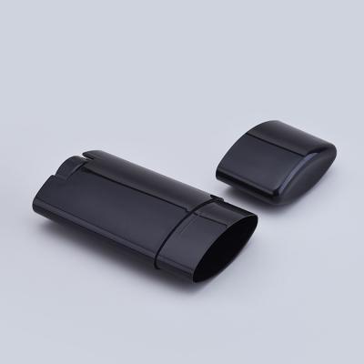 China Customized Round 50g Plastic Deodorant Tubes Black Color for sale