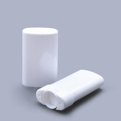 China White PP Plastic Deodorant Tubes 5g 15g Custom Color Round Shape Portable Solid Balm for sale