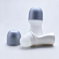 China 50ml Plastic Roller Ball Bottle Deodorant Perfume with 35.56mm Ball Diameter PP Material for sale