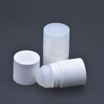 China 50ml Plastic Roller Perfume Bottles Custom Color Empty PP Rollerball for Essential Oils for sale