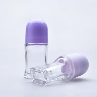 China Recyclable Empty Glass Rollerball Bottles Ball Diameter 35mm for sale