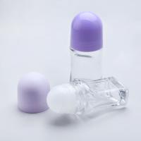 China Refillable Glass Roller Ball Bottles Luxury Empty Roll On Containers for sale