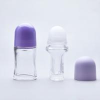 China Refillable Glass Roller Ball Bottles Luxury Empty Roll On Containers for sale
