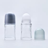 China Clear Amber Large Roller Ball Bottles Refillable Roll On Perfume Bottle for sale