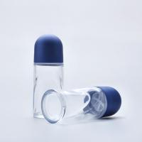 China Refillable Roll On Deodorant Bottle Glass Diameter 35.2mm Customized Label for sale