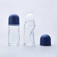 China Refillable Roll On Deodorant Bottle Glass Diameter 35.2mm Customized Label for sale
