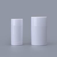 China AS Push Up Deodorant Containers 15g 30g 50g White Round Stick Tube for sale