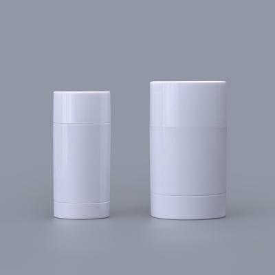 China AS Push Up Deodorant Containers 15g 30g 50g White Round Stick Tube for sale