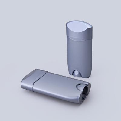China Round Smooth Plastic Deodorant Tubes 80g Custom Logo Twist Up Stick Bottle for sale