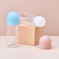 China Custom 50ml PET Roll On Deodorant Bottle Leak Proof Clear Plastic for sale