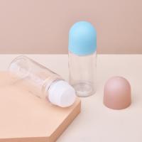 China Custom 50ml PET Roll On Deodorant Bottle Leak Proof Clear Plastic for sale