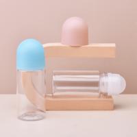 China Custom 50ml PET Roll On Deodorant Bottle Leak Proof Clear Plastic for sale