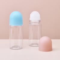China Custom 50ml PET Roll On Deodorant Bottle Leak Proof Clear Plastic for sale