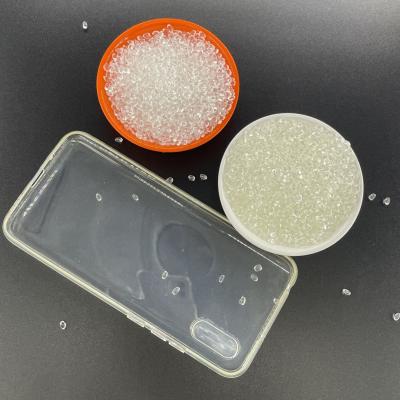 China Polyether TPU Granules 64D Hardness Clear for Injection Molding High Tensile Tear Resistance for sale
