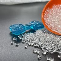 China TPU Granules 90A Transparent 5-6mm Fast Forming High Rebound Excellent Toughness for Pet Toys for sale
