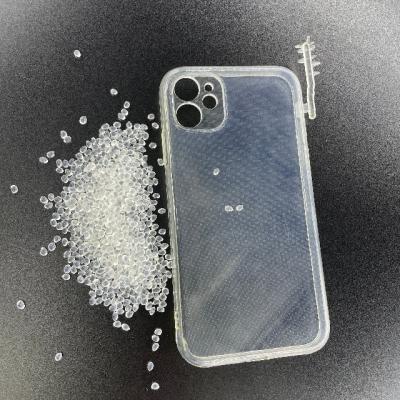 China Injection Moldable TPU Raw Material 80A Wear Resistant Transparent for Phone Cases Watch Straps Shoe Sole for sale