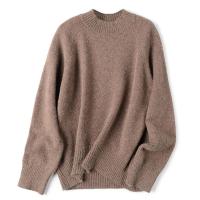 China Winter Women's Viscose/Polyester Knitted Sweater Pullover with Anti-Wrinkle Casual Long Sleeve for sale