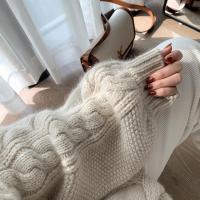 China Women's 400 grams Anti-Wrinkle Flat Knitted Pullover Sweater for Winter and Spring for sale