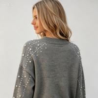 China Women's Oversized 100% Cotton Pullover Sweater with Anti-Pilling and 320 grams Fabric Weight for sale