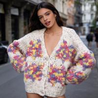 China Women's Cotton/Wool Anti-Bacterial Crocheted Sweater Pullover for Autumn Winter for sale
