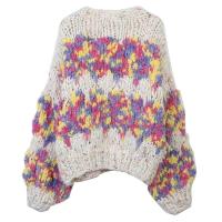 China Women's Cotton/Wool Anti-Bacterial Crocheted Sweater Pullover for Autumn Winter for sale