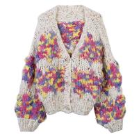 China Women's Cotton/Wool Anti-Bacterial Crocheted Sweater Pullover for Autumn Winter for sale