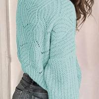 China Women's 100% Polyester Sweater Pullover with Anti-Wrinkle Feature and 12 GG Knit for sale