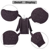 China Luxury Alpaca Wool Blend Sweater Anti-Pilling Computer Knitted Pullover Soft Cozy Knitwear for sale