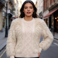 China Luxury Winter Thick Anti-Pilling Knit Sweater Women's Cable Knit Pullover for sale