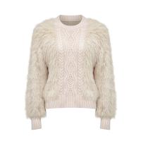 China Luxury Winter Thick Anti-Pilling Knit Sweater Women's Cable Knit Pullover for sale