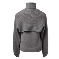 China Women's Silk Cashmere Blend Knit Sweater Pullover with 470 GSM Fabric Weight and Computer Knitted Design for sale