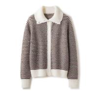 China Custom 100% Cashmere Cardigan Breathable Anti-shrink Knitted Sweater for Women for sale