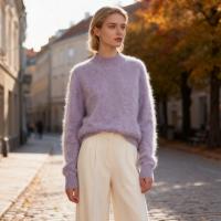 China Cashmere-quality Breathable Korean-style Pullover Sweater for Women Winter 2026 for sale