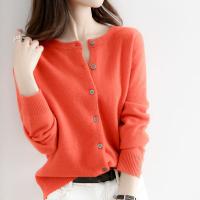 China Women Cashmere Cardigan with 70% Merino Wool 30% Cashmere Anti-Wrinkle and Breathable Design for sale