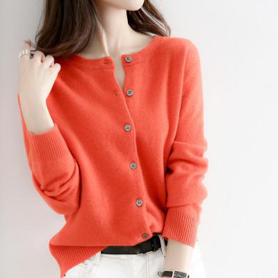 China Women Cashmere Cardigan with 70% Merino Wool 30% Cashmere Anti-Wrinkle and Breathable Design for sale