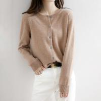 China Women Cashmere Cardigan with 70% Merino Wool 30% Cashmere Anti-Wrinkle and Breathable Design for sale