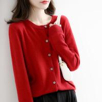 China Women Cashmere Cardigan with 70% Merino Wool 30% Cashmere Anti-Wrinkle and Breathable Design for sale