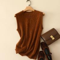 China Women's Cashmere Sweater Vest 100% Cashmere Breathable Anti-Wrinkle Luxury Casual Style for sale