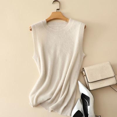 China Women's Cashmere Sweater Vest 100% Cashmere Breathable Anti-Wrinkle Luxury Casual Style for sale