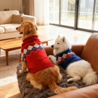 China Wholesale Warm Knitted Dog Sweater - Elegant Gentleman Style Windproof Pet Knitwear for Winter for sale