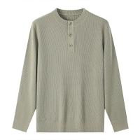 China Men's Wool Blend Knit Sweater Slim Fit Breathable Pullover for Autumn for sale