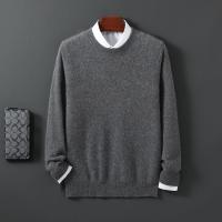 China Men's 100% Wool Pullover Knit Sweater - Breathable 12 GG for Autumn Winter for sale