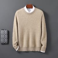 China Men's 100% Wool Pullover Knit Sweater - Breathable 12 GG for Autumn Winter for sale