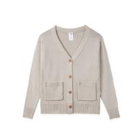 China Women Winter Vietnam Cable Knit Cardigan 100% Acrylic Anti-Wrinkle Thick 380-580g Casual V-Neck Sweater for sale
